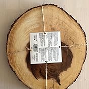 Artesà Natural Wooden Tree Trunk Cheese Board / Serving Platter with ...
