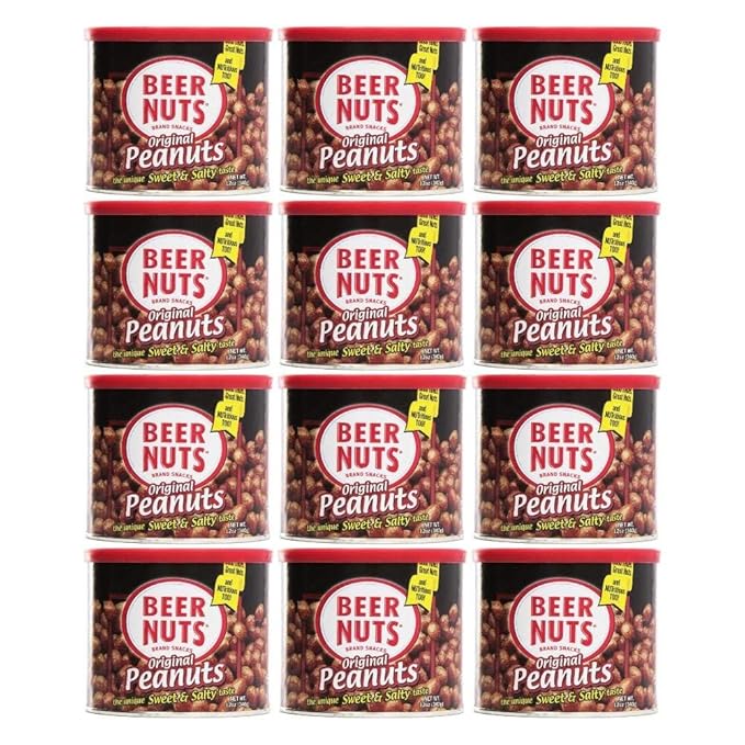 Amazon.com : Beer Nuts Original Peanuts, 12 oz (Pack of 12) : Grocery ...