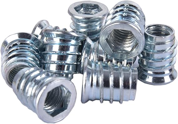 10 x Einschraubmuffen M6/M8/M10 Einschraubmutter Eindrehmuffen Innensechskant (M6x20 MM [10St ...