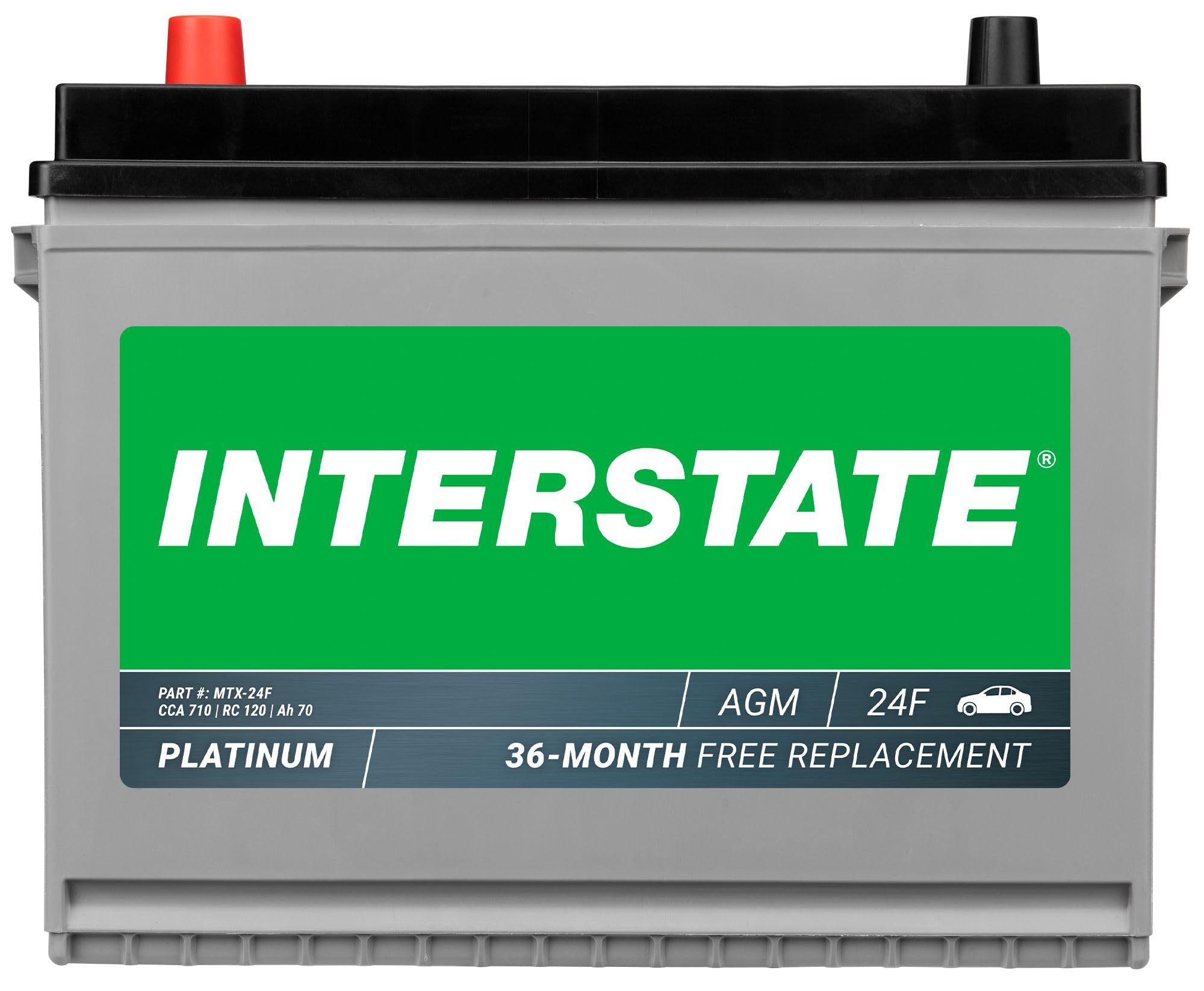 Interstate Batteries Automotive Battery 12V 70Ah (Group Size 24F ...