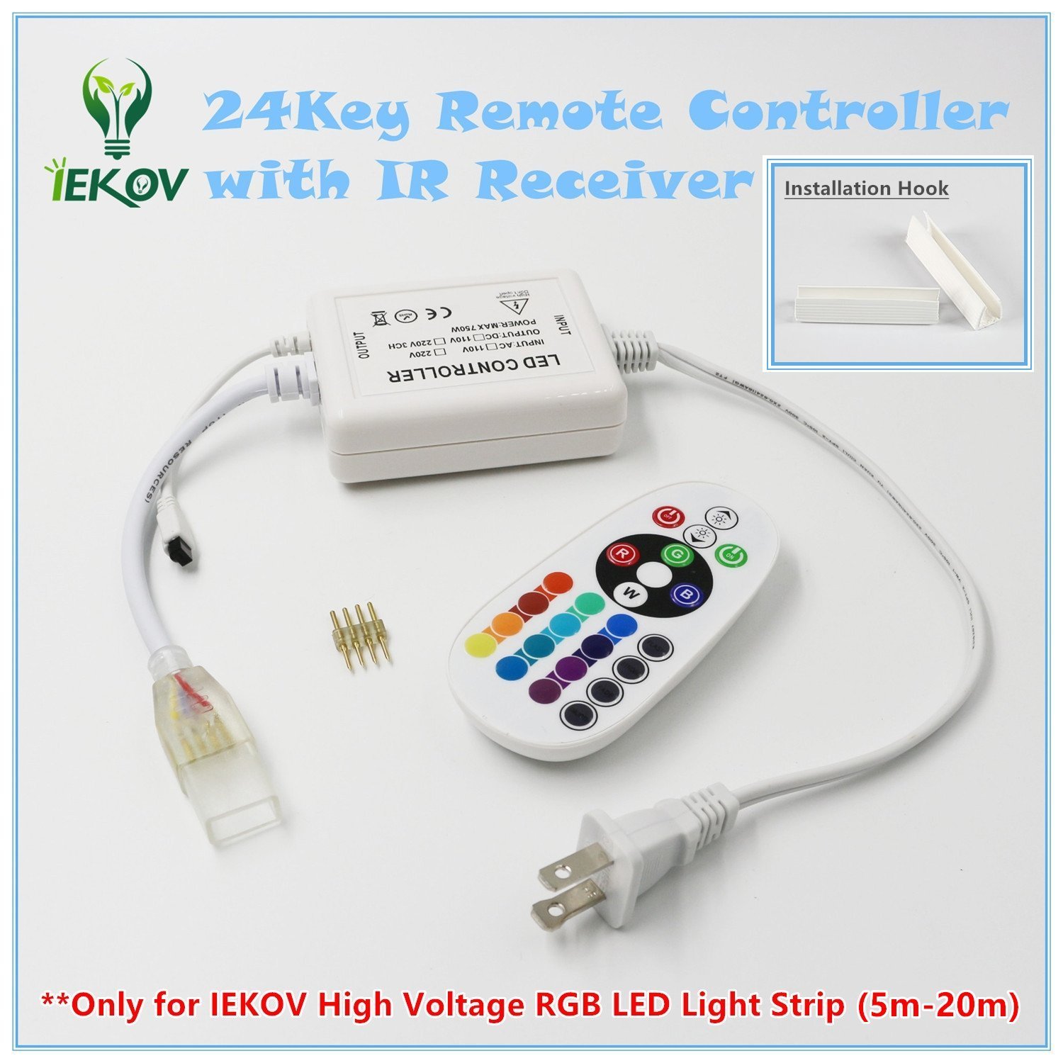 Bingua.com - LED NEON Light, IEKOV™ AC 110-120V Flexible RGB LED Neon ...