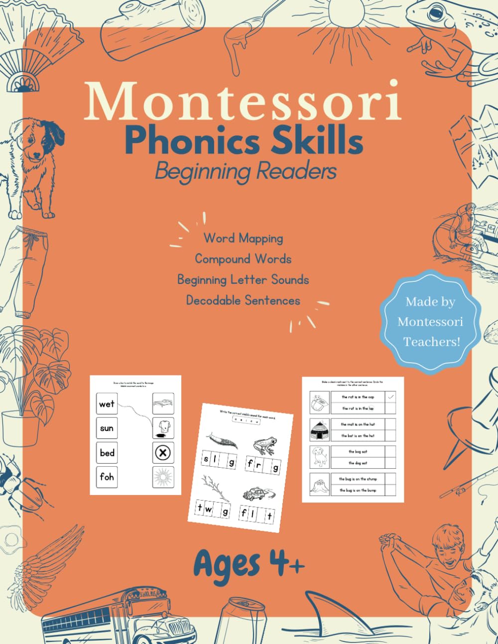 Mua Montessori Phonics Skills for Beginning Readers: Practice letter ...