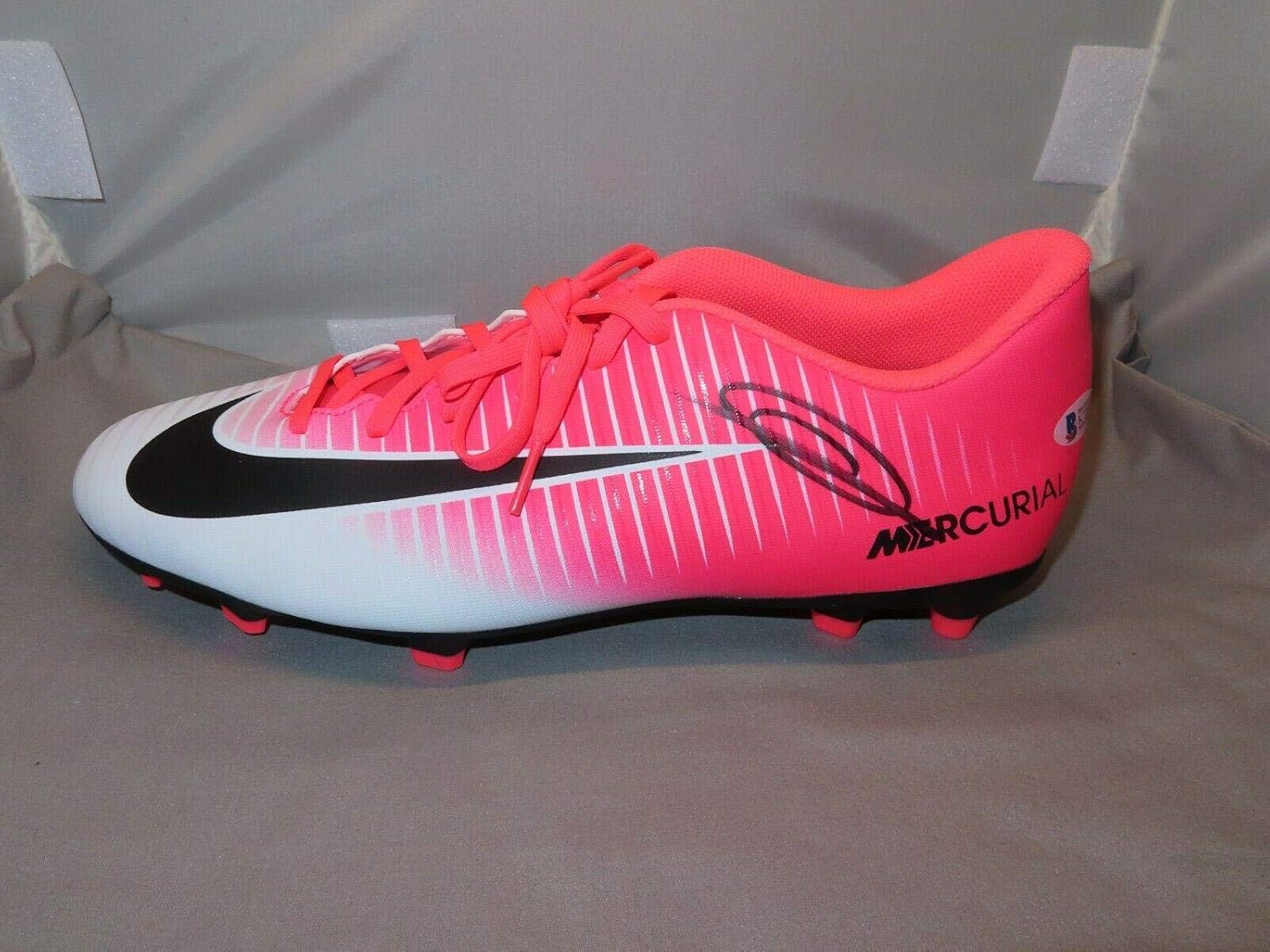 Ousmane Dembele Signed Nike Soccer Cleat Boot Auto Beckett BAS Witness ...