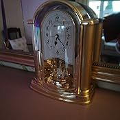 SEIKO Rotating Pendulum Clock Gold, Wood, 10x20x25 cm: Amazon.co.uk ...