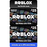 Amazon.com: Roblox Physical Gift Cards, Multipack of 3 x $15 [Includes ...