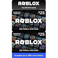 Amazon.com: Roblox Physical Gift Cards, Multipack of 3 x $15 [Includes Free Virtual Item ...