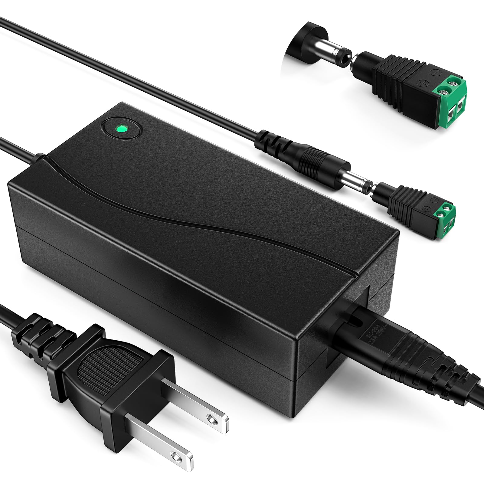 Mua Loqdivr 24V DC Power Supply, 60W LED Light Strip Power Adapter ...