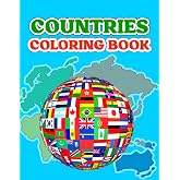 World Countries Maps Coloring Book - Continent Africa, Asia, Europe ...