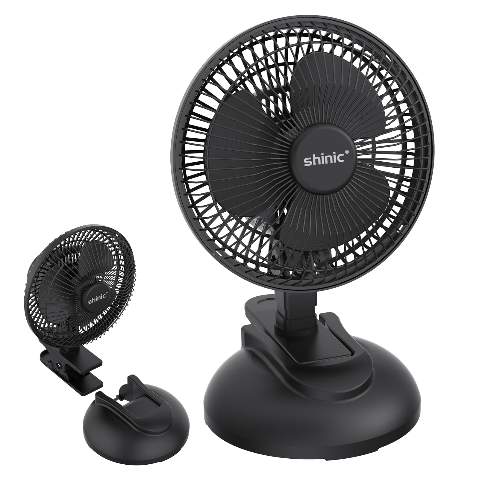 shinic 6'' Clip on Fan with Strong Clamp,Powerful Airflow,Adjustable ...