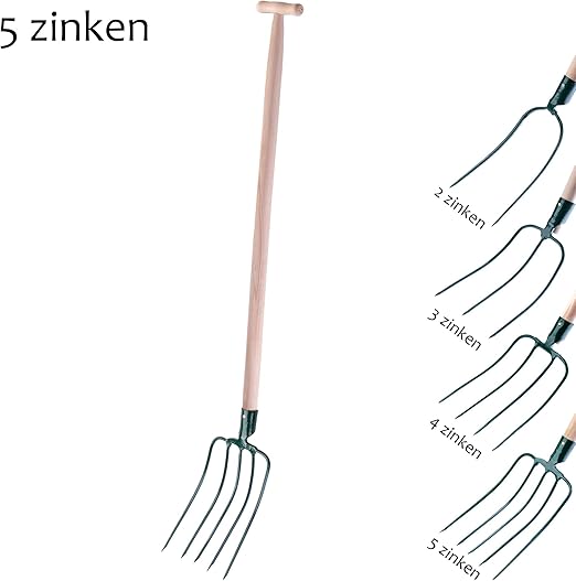 KADAX Heugabel, Forke, Spatengabel, Grabegabel, Mistgabel, Gabel für ...