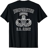 Amazon.com: Jumpmaster- Master Jump Wings (Back Design) T-Shirt ...