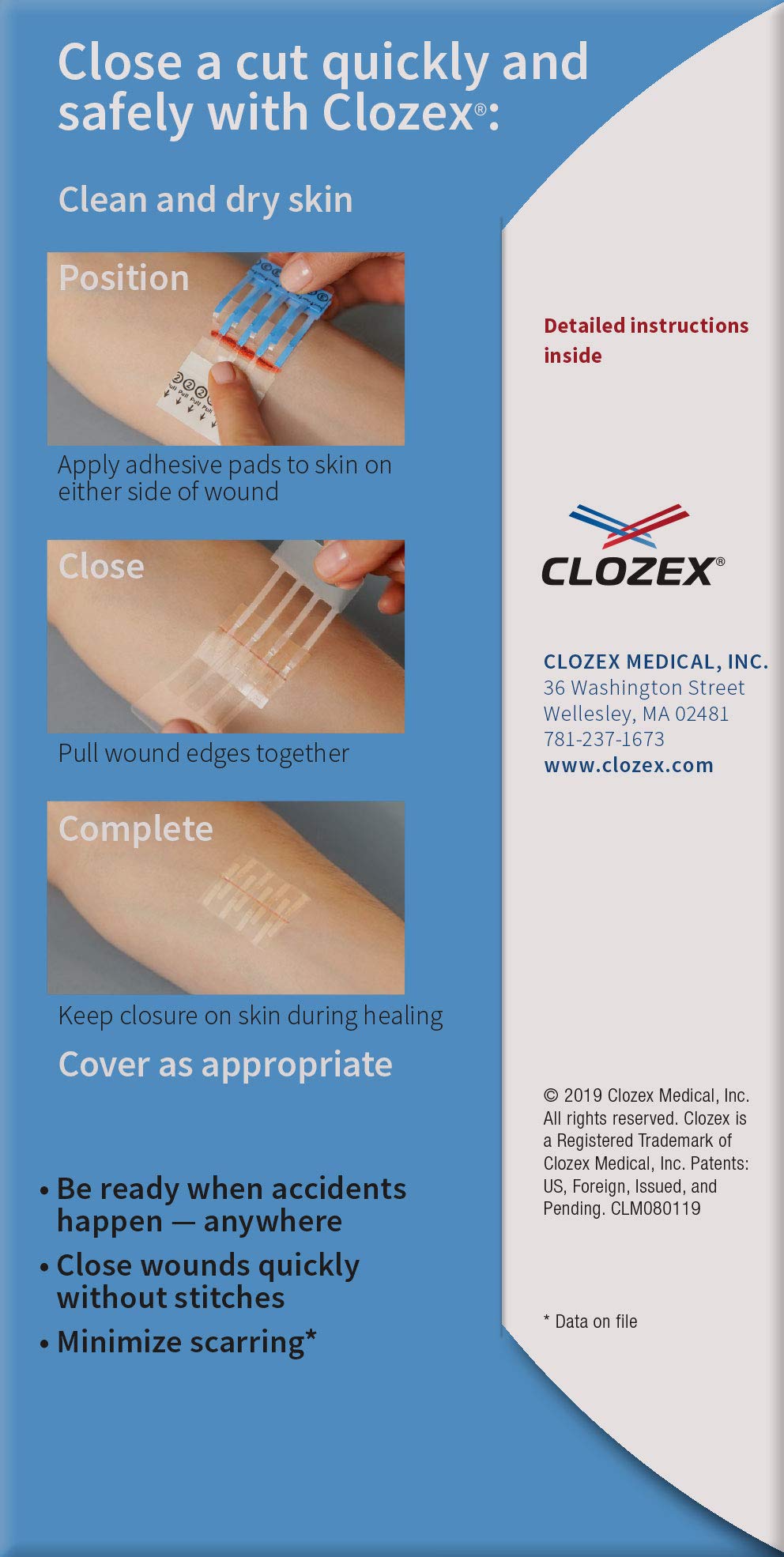 Mua Clozex Emergency Laceration Kit (LK0140) - for Wounds up to 1.5 ...