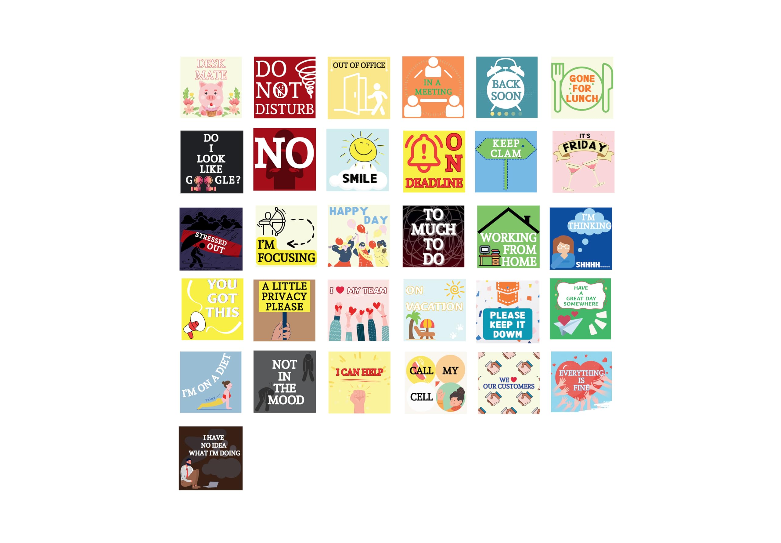 Funny Desk Sign, Desktop Flip Book Different Fun and Flip-Over Messages ...