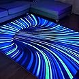 Amazon.com: SEBKQ Optical Illusion Area Rug Black Light, Large 3D UV ...