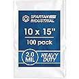 Amazon.com: Spartan Industrial - 10” X 15” (100 Count) 2 Mil Heavy Duty ...