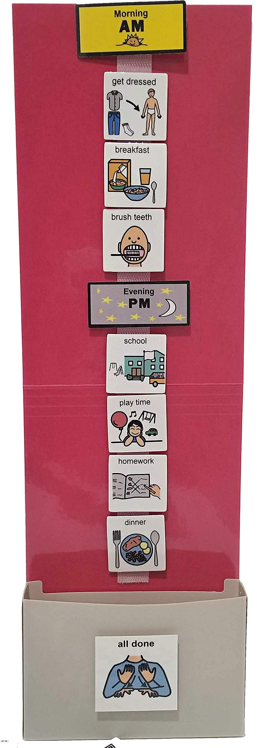 Mua 1-Strip Daily Visual Schedule Calendar Chart - Kit Includes 60 Home ...
