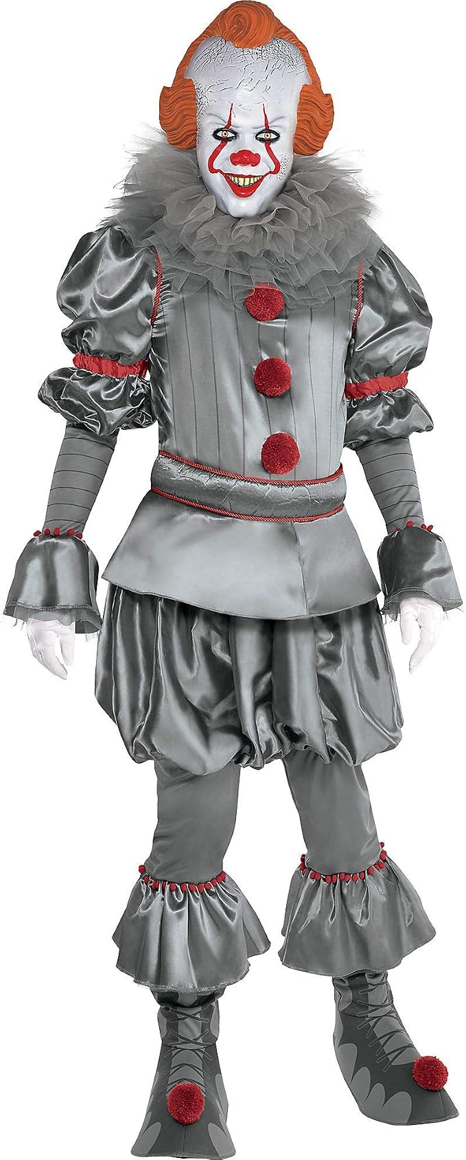 Costumes Deluxe IT Pennywise Adult Costume Mens Womens Scary Clown Costumes Deluxe IT Pennywise Adult Costume Mens Womens Scary Clown