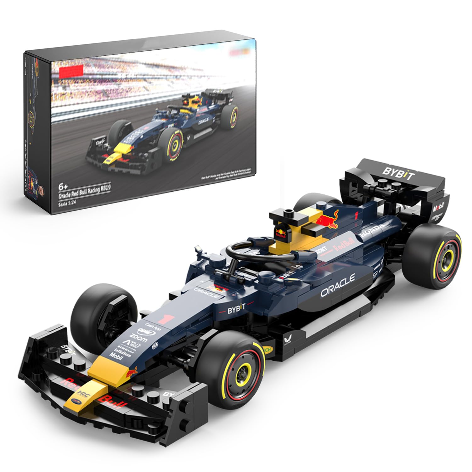 YYC 1:24 RedBull F1 RB19 Race Car Model Building Kits, Formula 1 ...