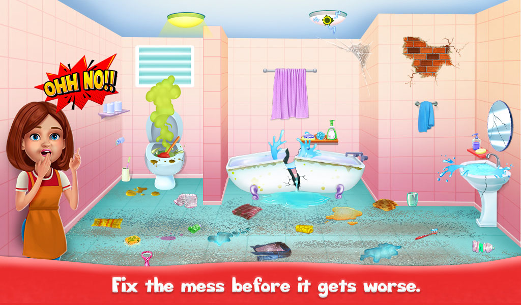 Big Home Cleanup and Wash : House Cleaning Game:Amazon.co.uk:Appstore ...