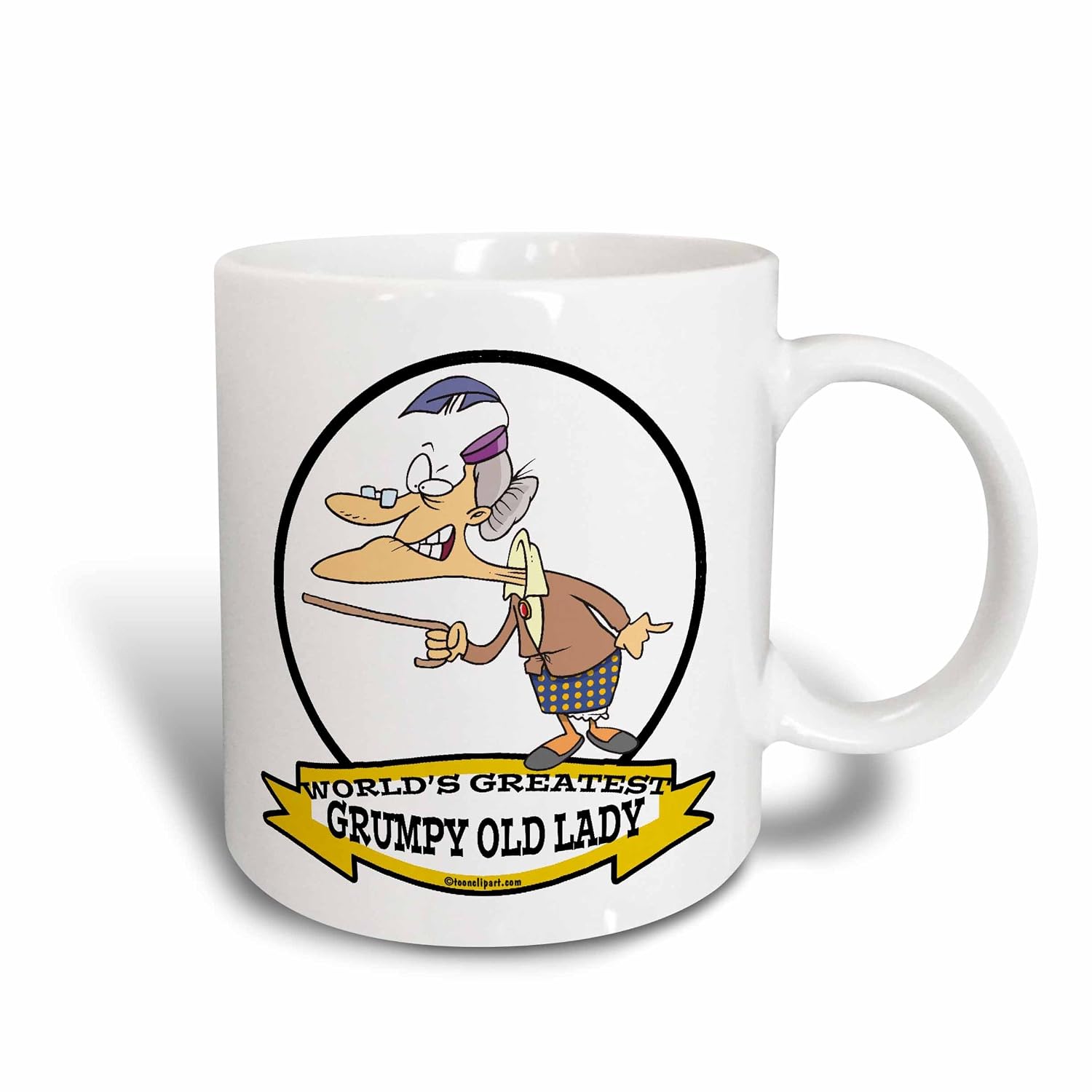 Amazon.com: 3dRose mug_103237_1 Funny Worlds Greatest Grumpy Old Lady ...