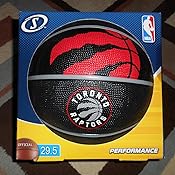 Spalding Toronto Raptors Courtside Rubber Outdoor Basketball, Size 7/29 ...