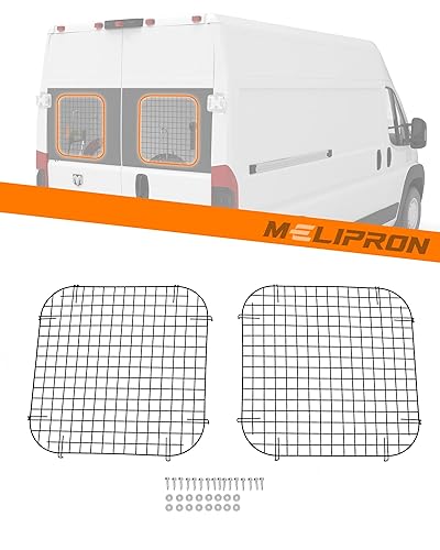 MELIPRON Rear Window Security Screens Fit for RAM ProMaster High Roof ...