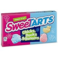 Amazon.com: SweeTARTS Chicks, Ducks & Bunnies | Easter Basket Stuffers ...