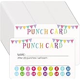 Amazon.com : Teaaha 100 PCS Punch Cards for Small Business, Reward ...