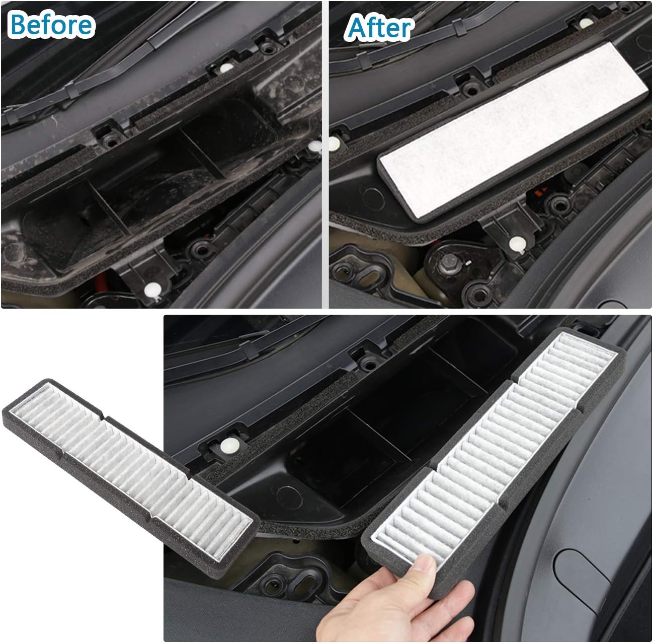 LFOPPT Air Intake Filter Model 3 Air Conditioner Air Filter Replaceable ...