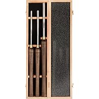 IMOTECHOM 3-Pieces HSS Bowl Gough Lathe Chisel Set Wood Turning Tools ...
