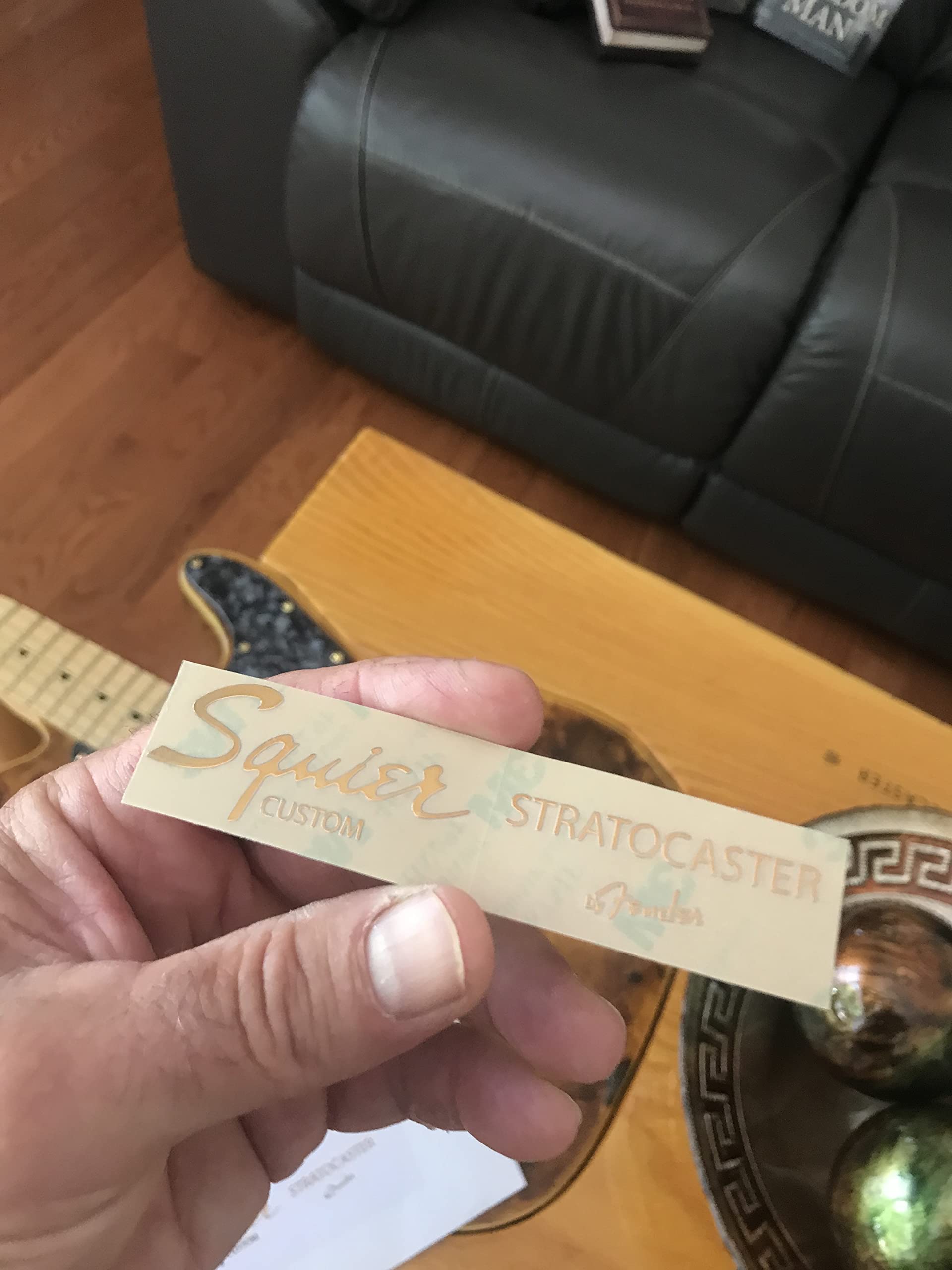 Mua Squier Stratocaster Guitar Decal Headstock Decal Restoration Logo Sticker M89b trên Amazon ...