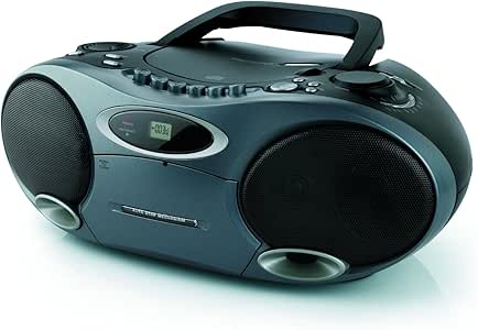 Amazon.com: Memorex MP4907BK CD MP3 Boombox MP3 with Cassette Player ...