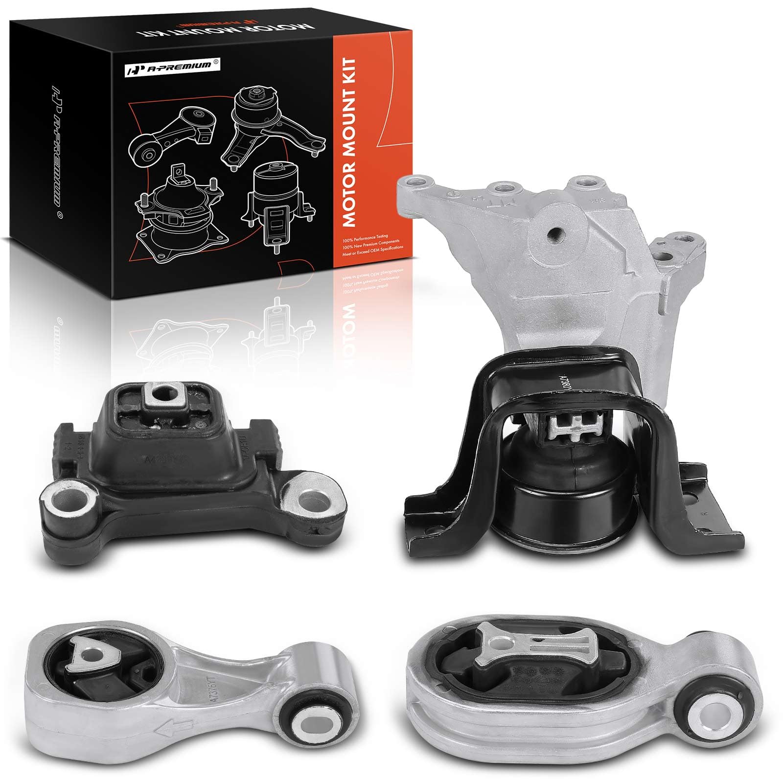 A-Premium 4PCS Engine Motor Mount and Torque Strut Mount Kit Compatible ...