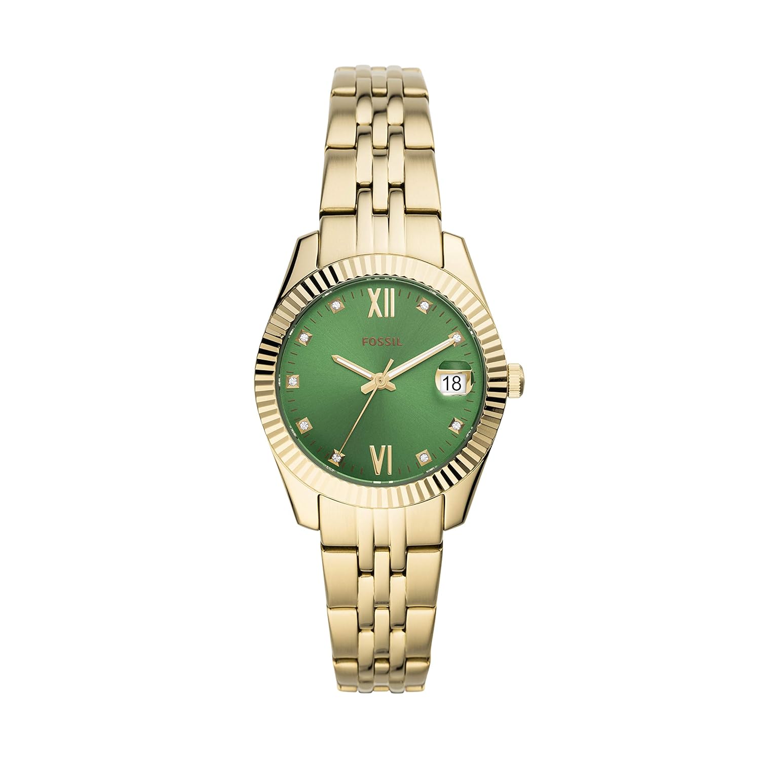 Buy Fossil Scarlette Mini Analog Green Dial Women's Watch-ES4903 at ...