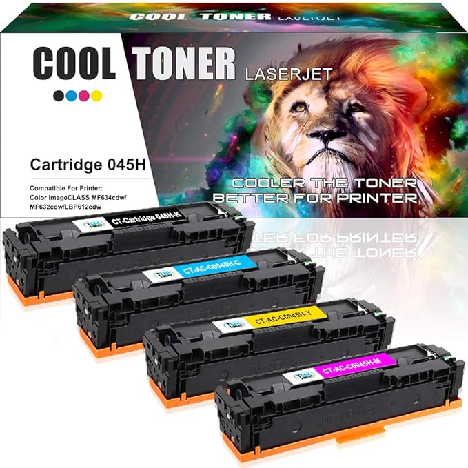 Cool Toner 4 Compatible de Toner pour Canon 045H 045 pour Canon i ...
