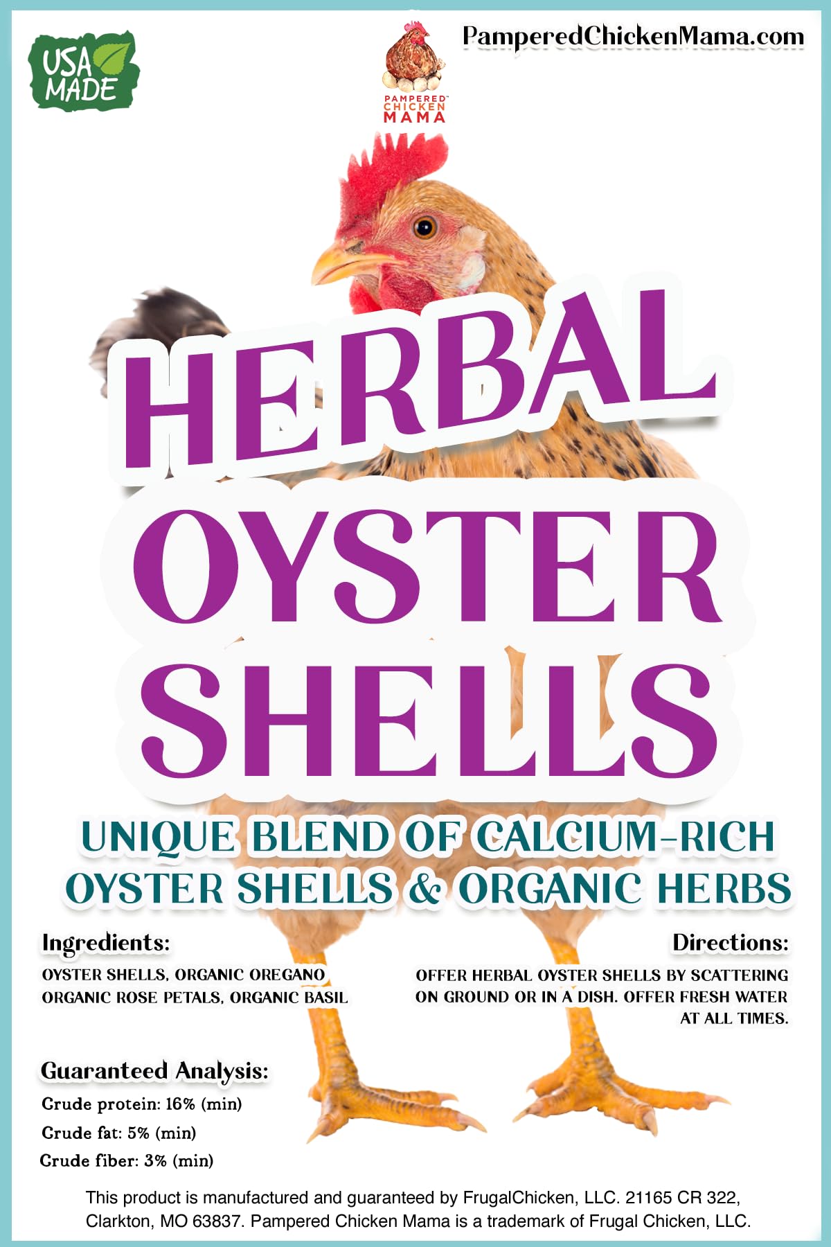 Mua Pampered Chicken Mama Herbal Oyster Shells High Calcium Supplement ...