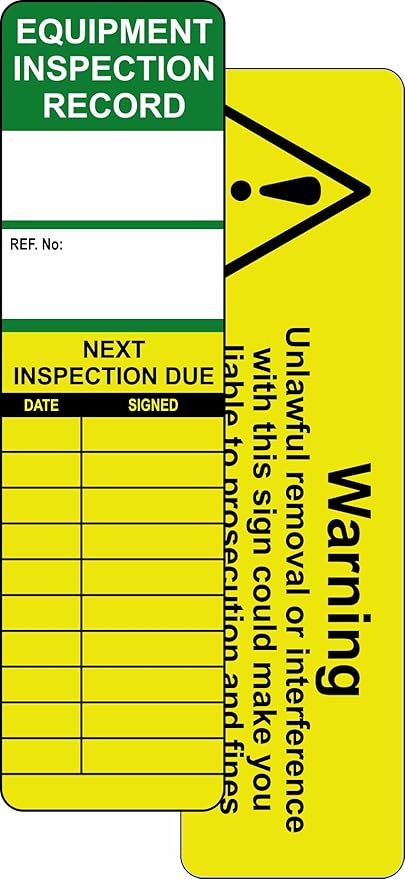 Universal Inspection Tag Insert Pack of 10: Amazon.co.uk: Office Products