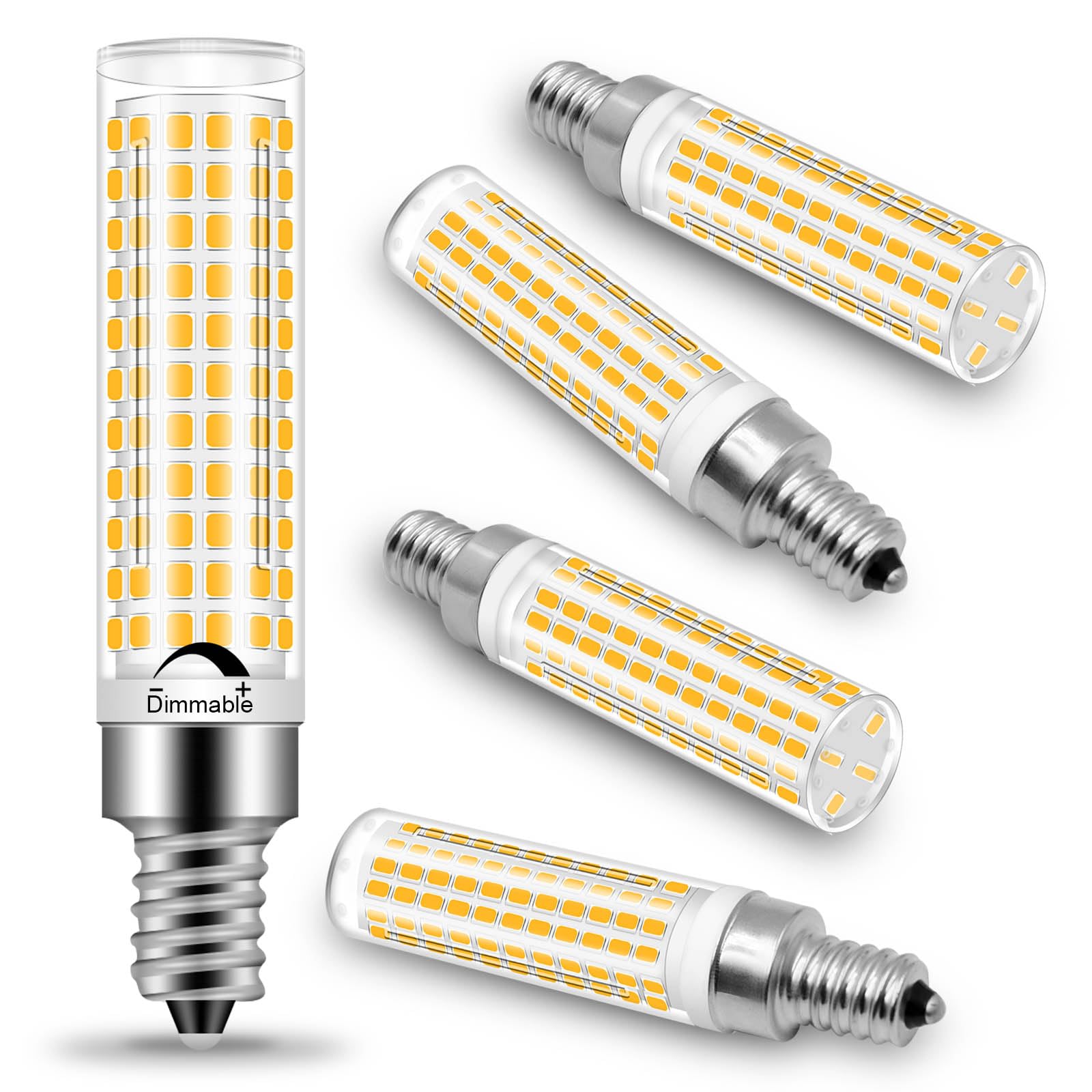 ZHENMING E12 LED Bulb 100W Halogen Bulb Equivalent, Dimmable E12 Mini Candelabra LED Bulb 10W ...