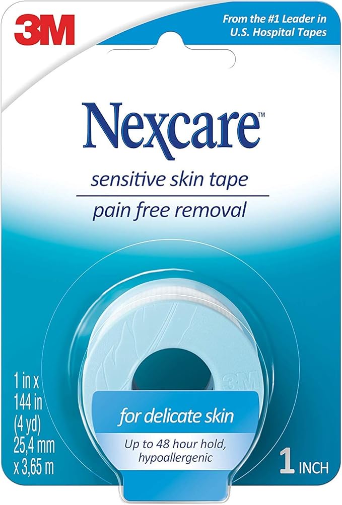 Nexcare Sensitive Skin Low Trauma Tape 1 in x 144 in 1 ea (Pack of 4 ...