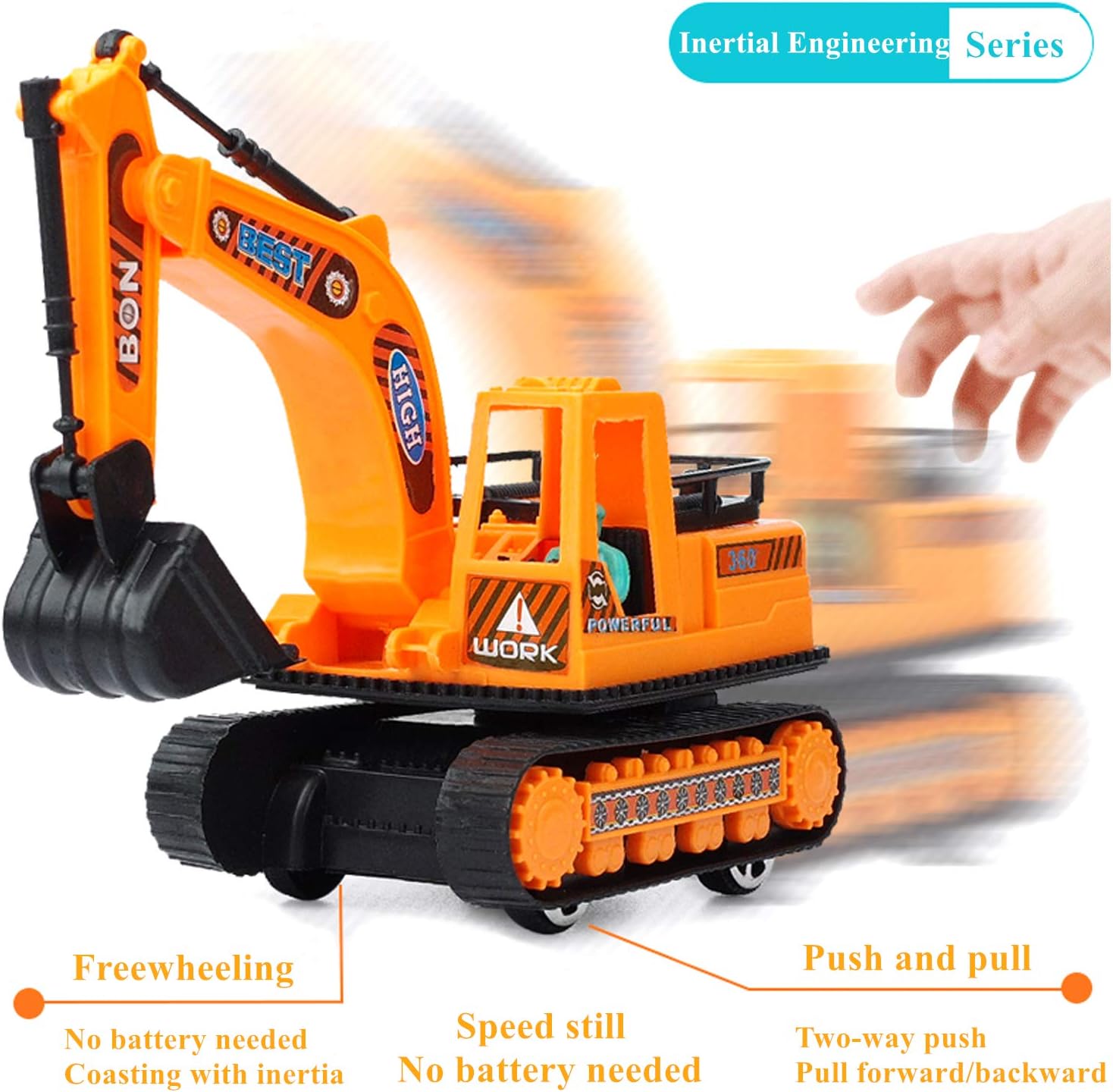 Children’s Boy Toy Excavator Excavator Toy Construction Car Toddler ...