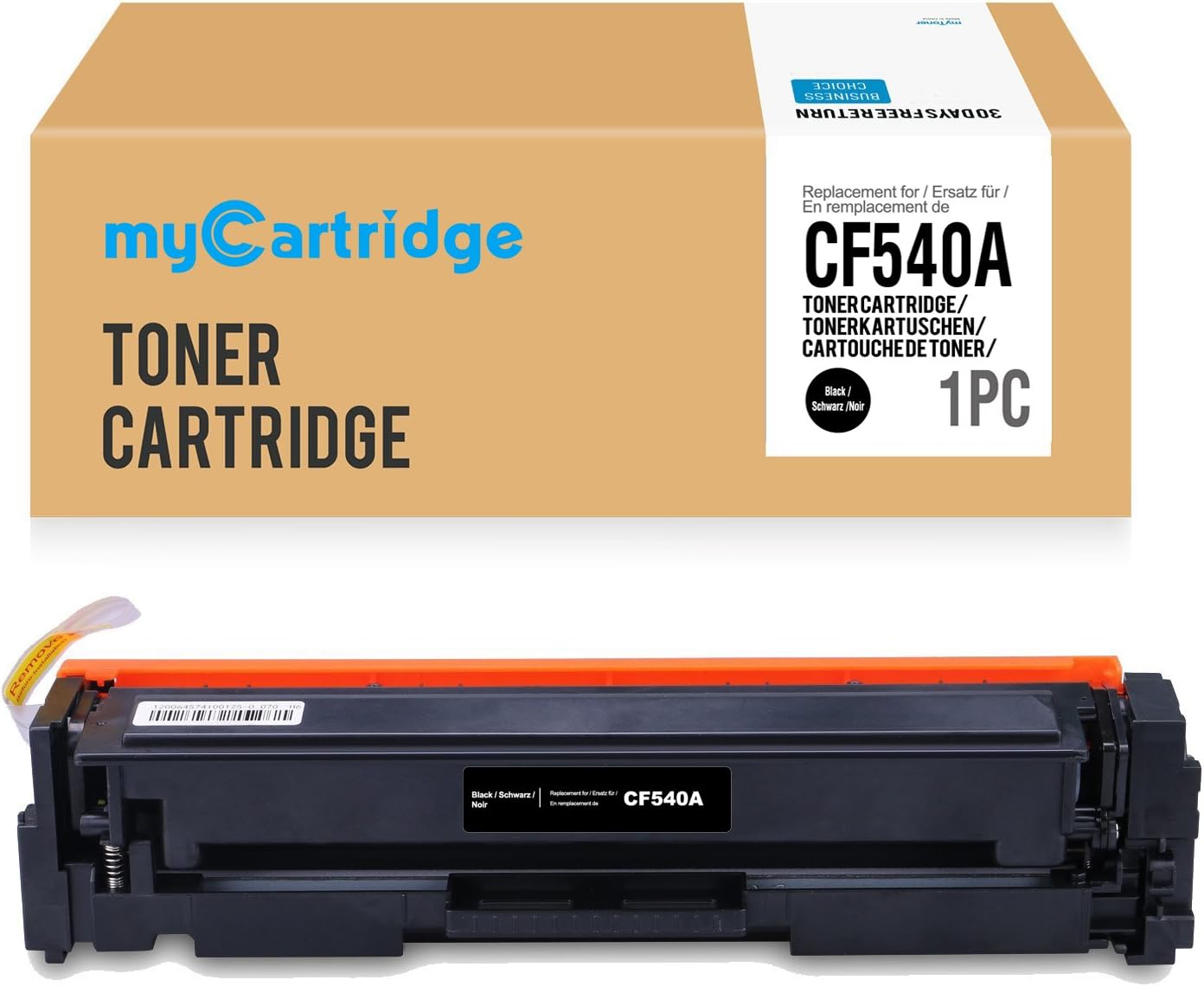 MyCartridge Compatible HP 203A CF540A Cartucho de tóner Negro para HP ...