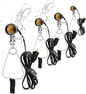 Amazon.com: Waterproof Clamp Light Fixture for Indoor Grow Plant, Clamp ...