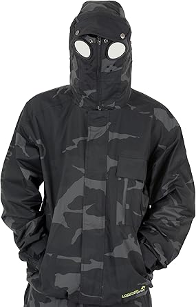 Location Mens Waterproof Goggle Recco Rain Hooded Coat Camo Small ...