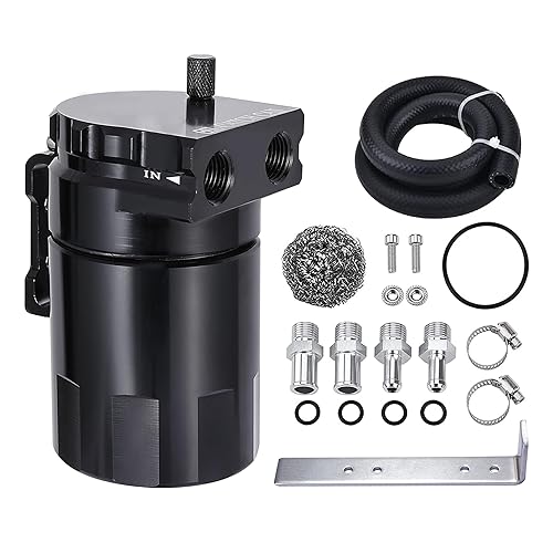 Aluminum Oil Separator With Breather Filter Universal Kit With Baffled ...