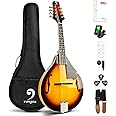 Amazon.com: Vangoa A Style Mandolin Musical Instrument Sunburst, 8 ...