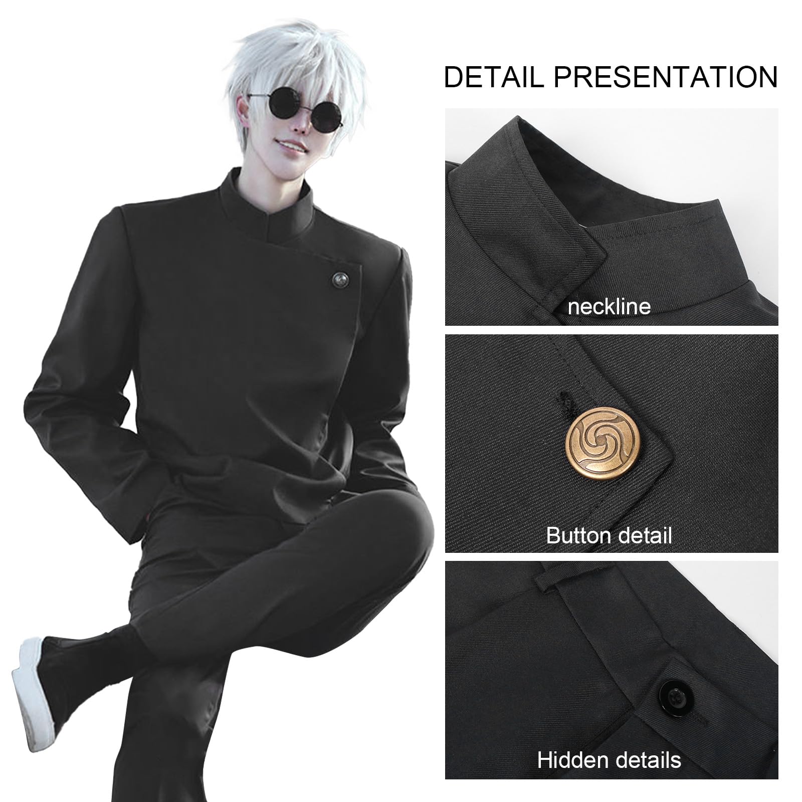 Mua High School Gojo Satoru Cosplay Costume Uniform for Men Jujutsu ...