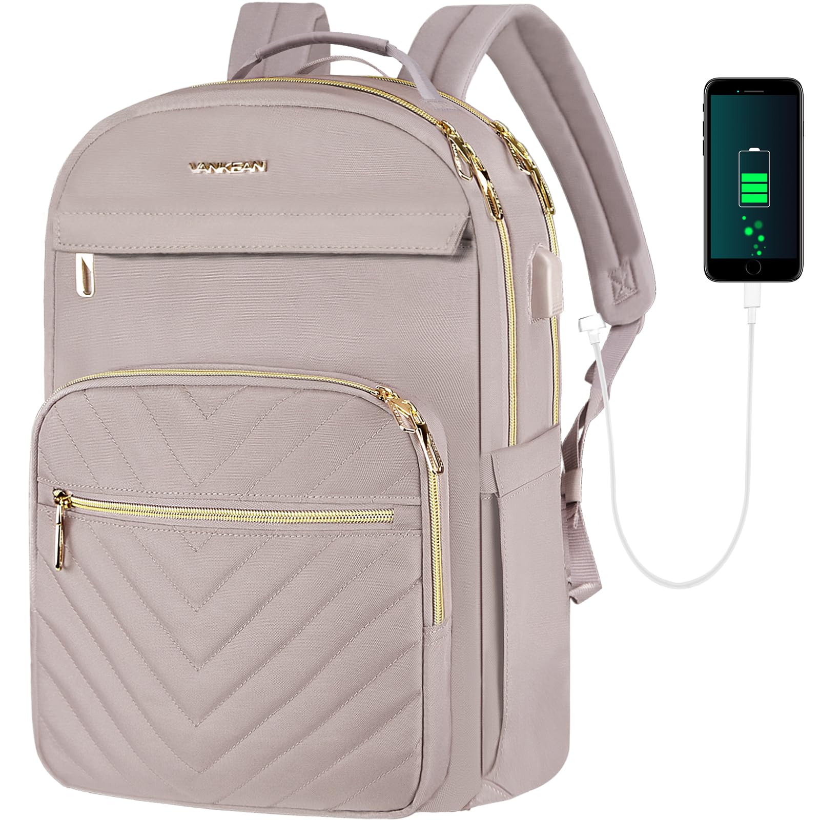 VANKEAN 17.3 Inch Laptop Backpack for Women Work Laptop Bag Fashion ...