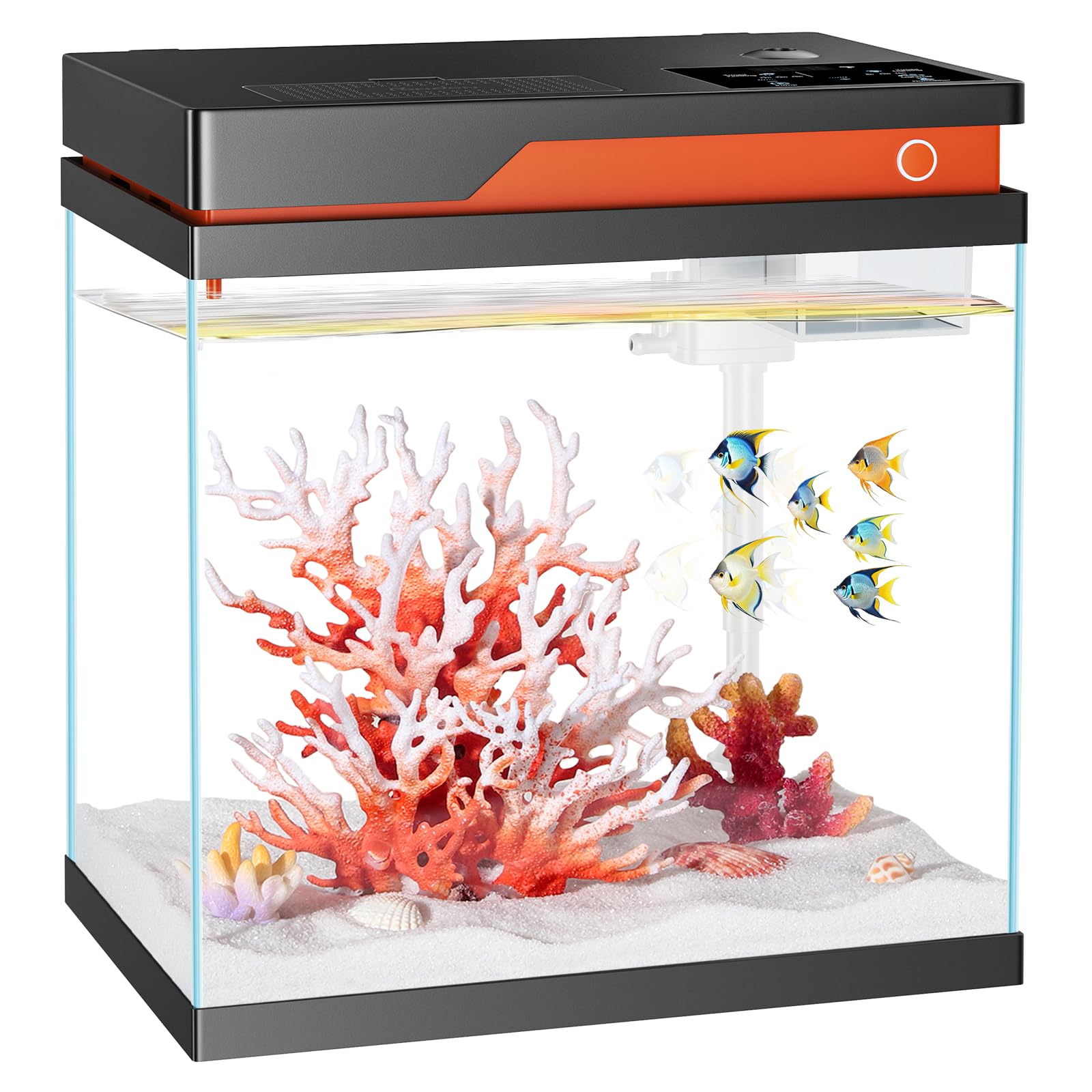 PONDON Smart Fish Tank 4 Gallon, Small Beta Fish Aquariums Startar Kit ...