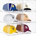Amazon.com - ProCase 6 Pack Hat Organizer Box for Baseball Caps, Clear ...