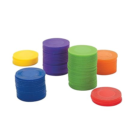 Amazon.com: Fun Express Colored Counting Math Chips (600 Stackable ...
